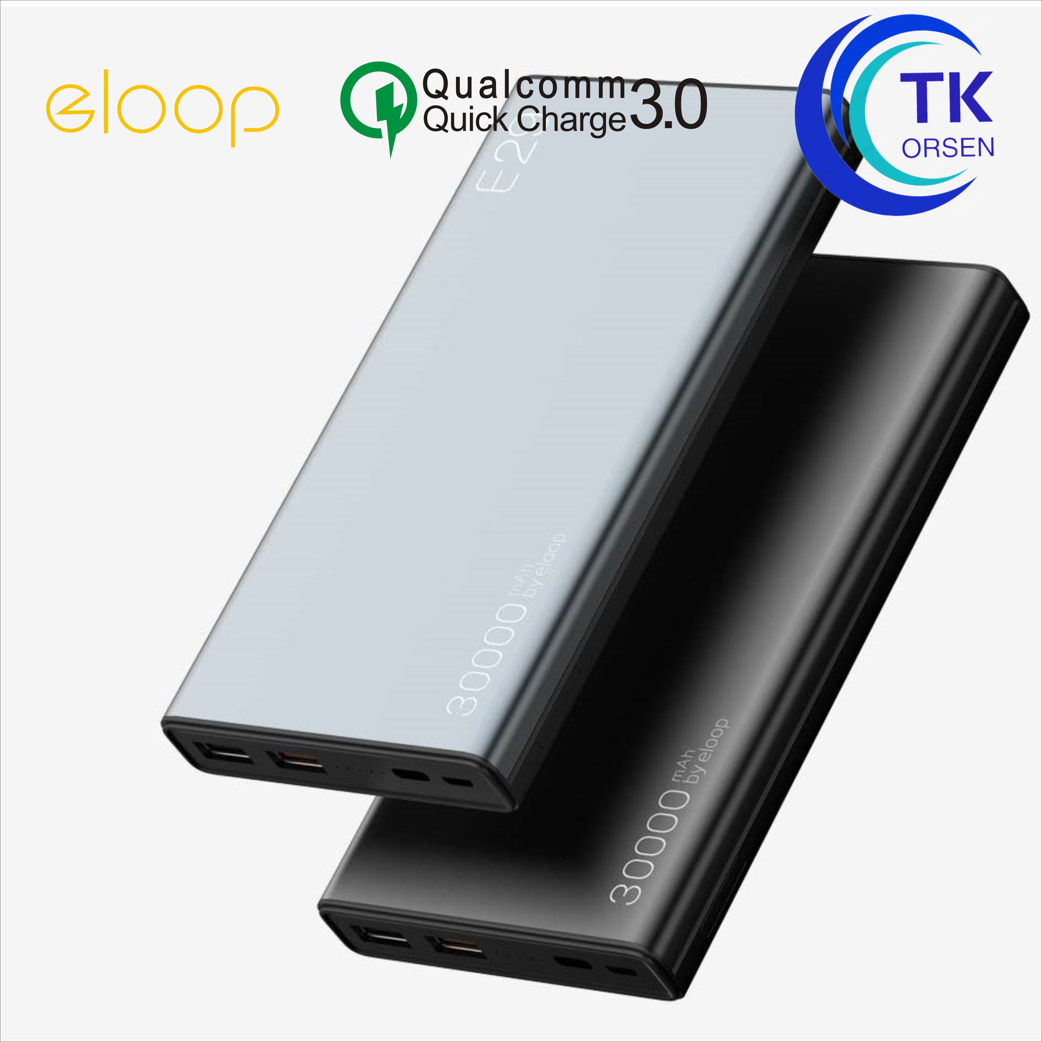 คูปองลด2010 Eloop E29 แบตสำรอง 30000mAh QC3.0 PD 18W ชาร์จเร็ว Power Bank Fast Quick Charge ของ ...