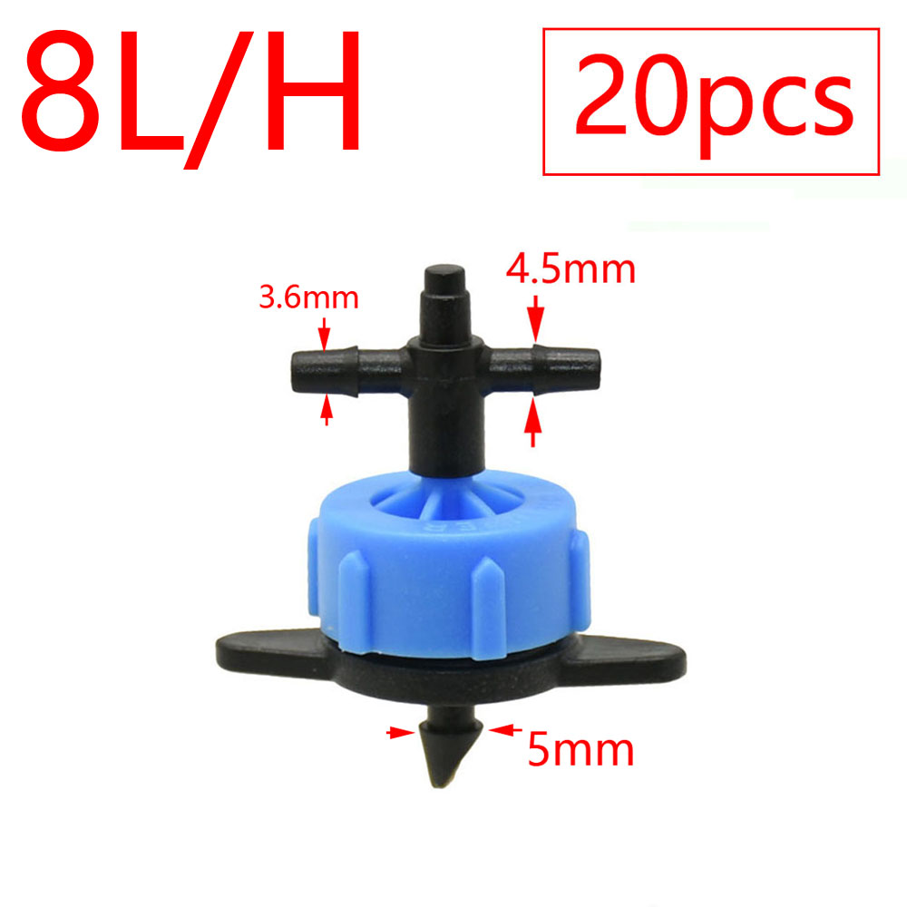 4L 8L Dripper ชลประทาน24-Way Arrow Dropper Connector Cross Water ...
