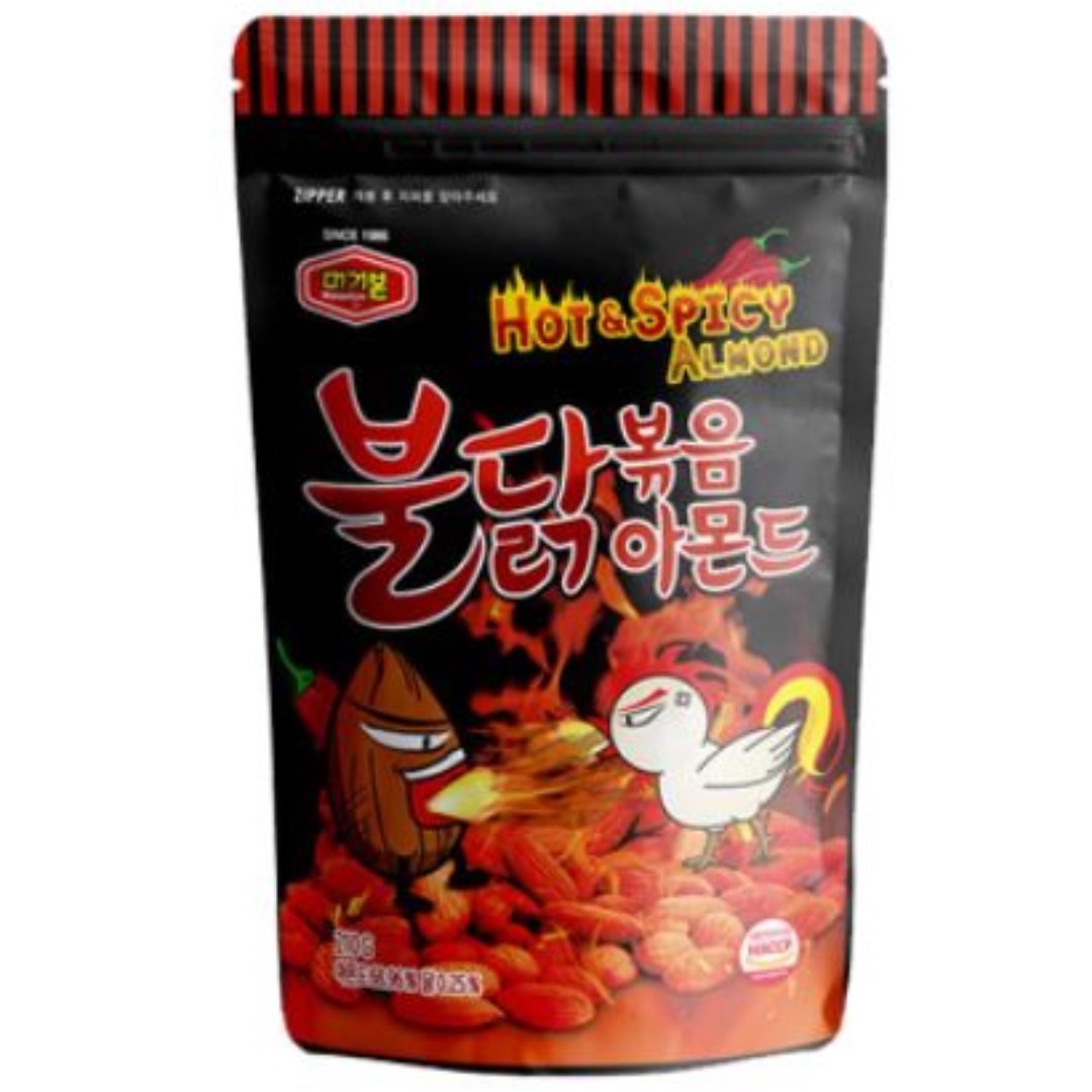 Korea Hot and Spicy Buldak Almond [200 g.] :: อัลมอนด์เกาหลีรสไก่เผ็ด ...