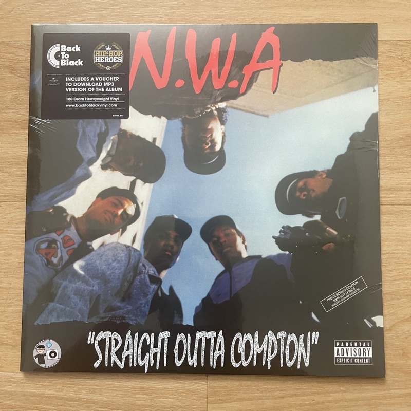 แผ่นเสียง N.W.A Straight Outta Compton Vinyl LP Album Reissue 180 Gram ...
