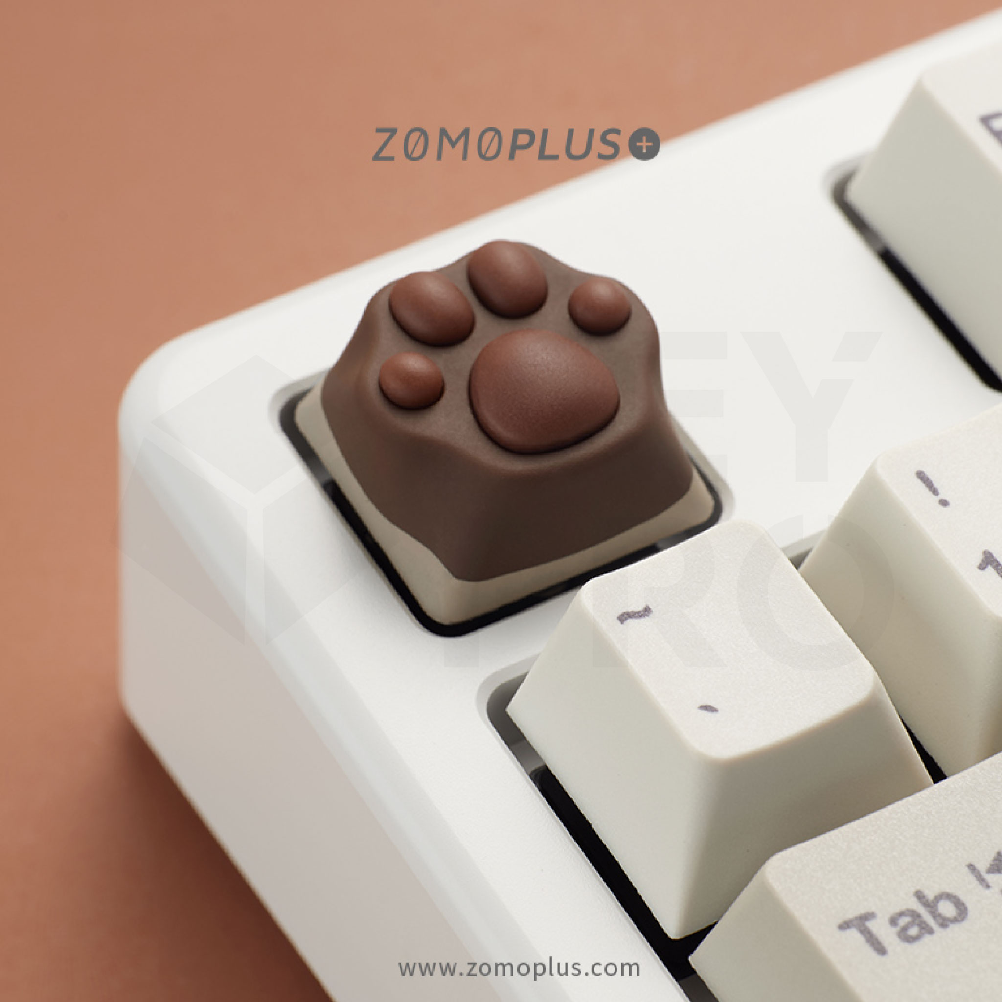 [ZM11] คีย์แคป ZOMOPLUS อุ้งเท้าแมว สีน้ำตาล - Keypro Store - ThaiPick