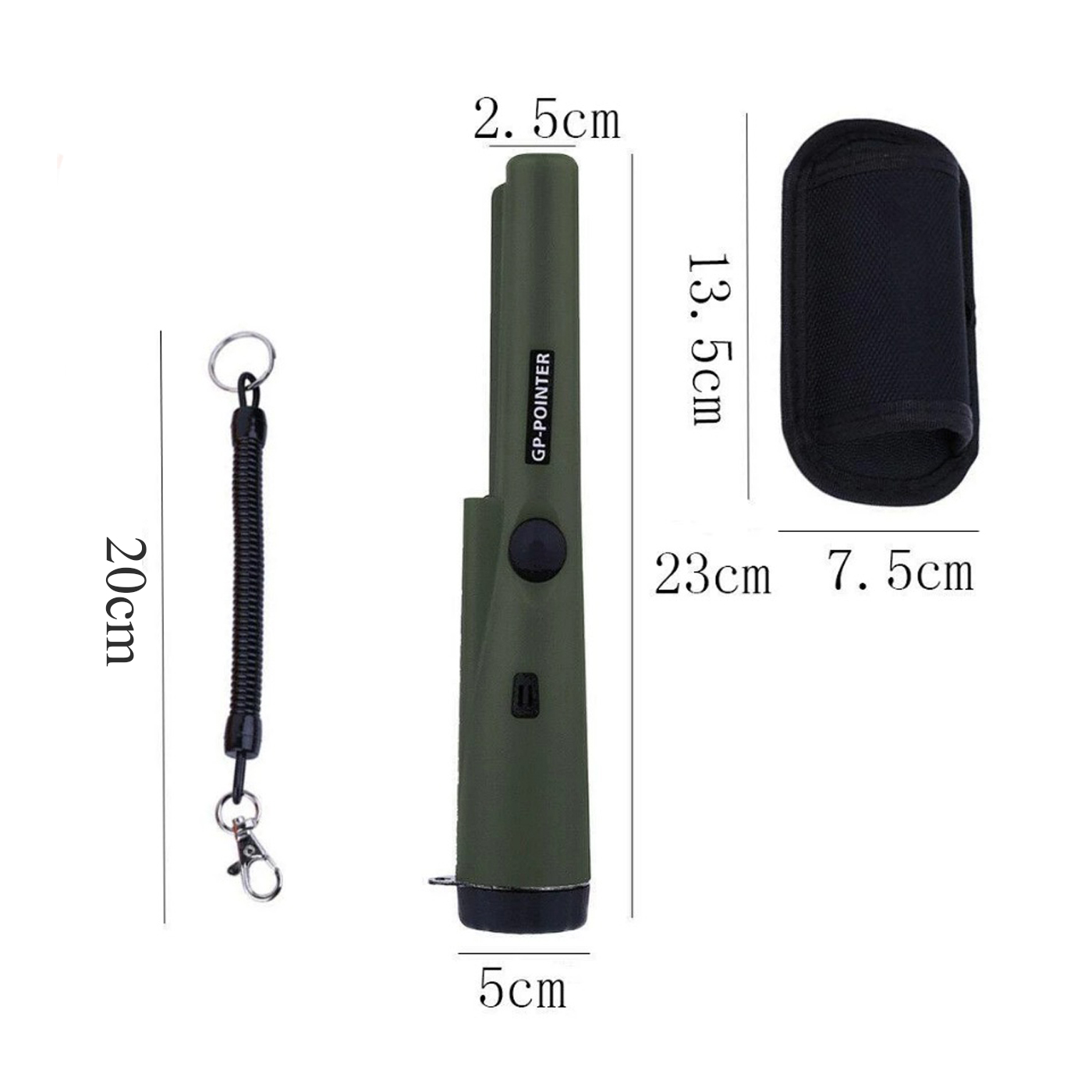 เครื่องตรวจจับโลหะแบบมือถือโลหะ Pinpointing Rod เครื่องตรวจจับ GP-pointer กันน้ํา IP66 โลหะทอง ...
