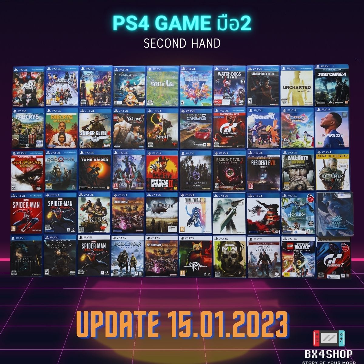 ( อัพเดท15.01.2023 )แผ่นเกม PS 4 PS 5 มือ2 เข้าใหม่มีให้เลือกเยอะสะใจ หรือหาเกมไหนทักแชทมาได้เลย ...
