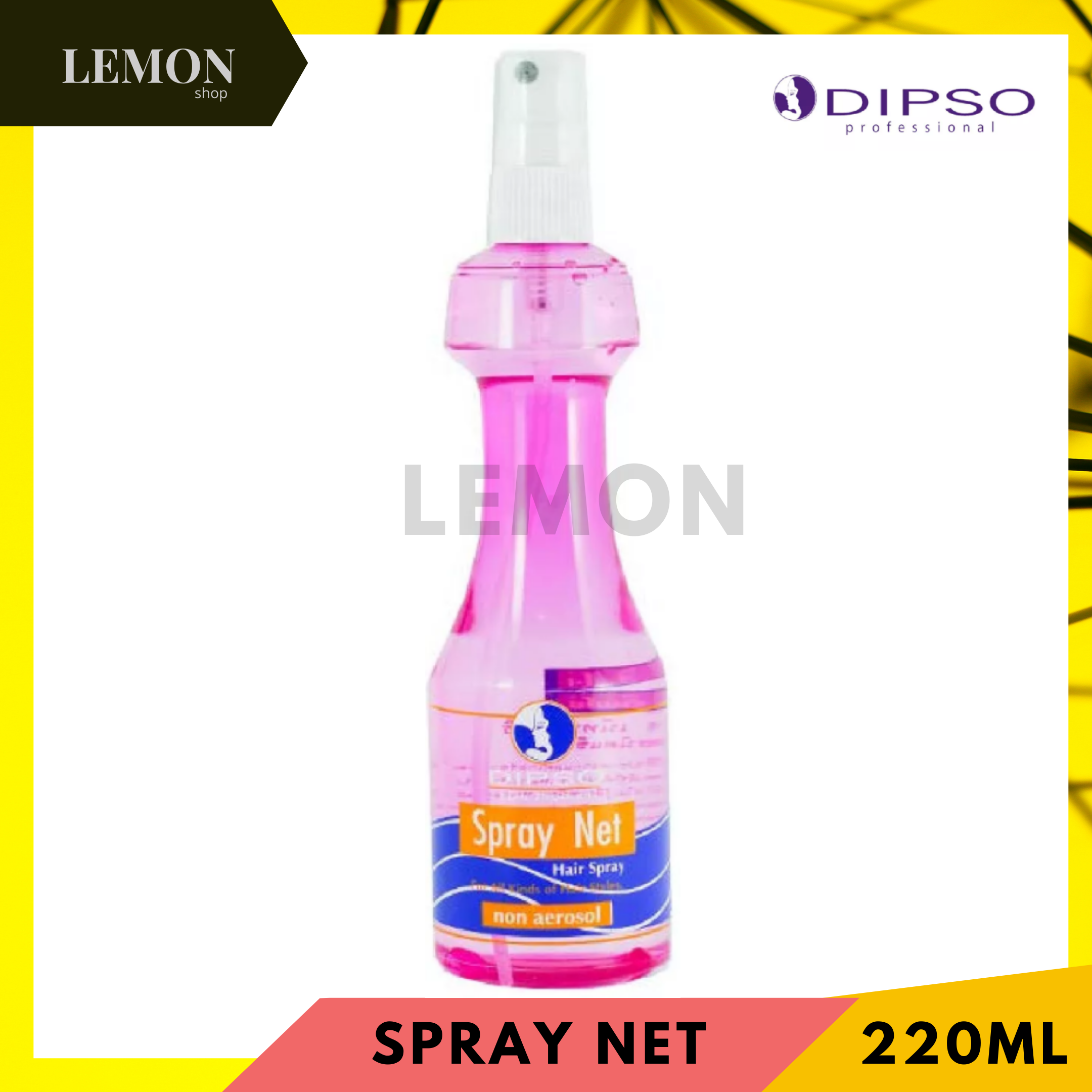 Dipso Hair Spray Net สเปรย์ เน็ท หัวฉีด 220 ml. (White,Blue,Purple,Pink ...