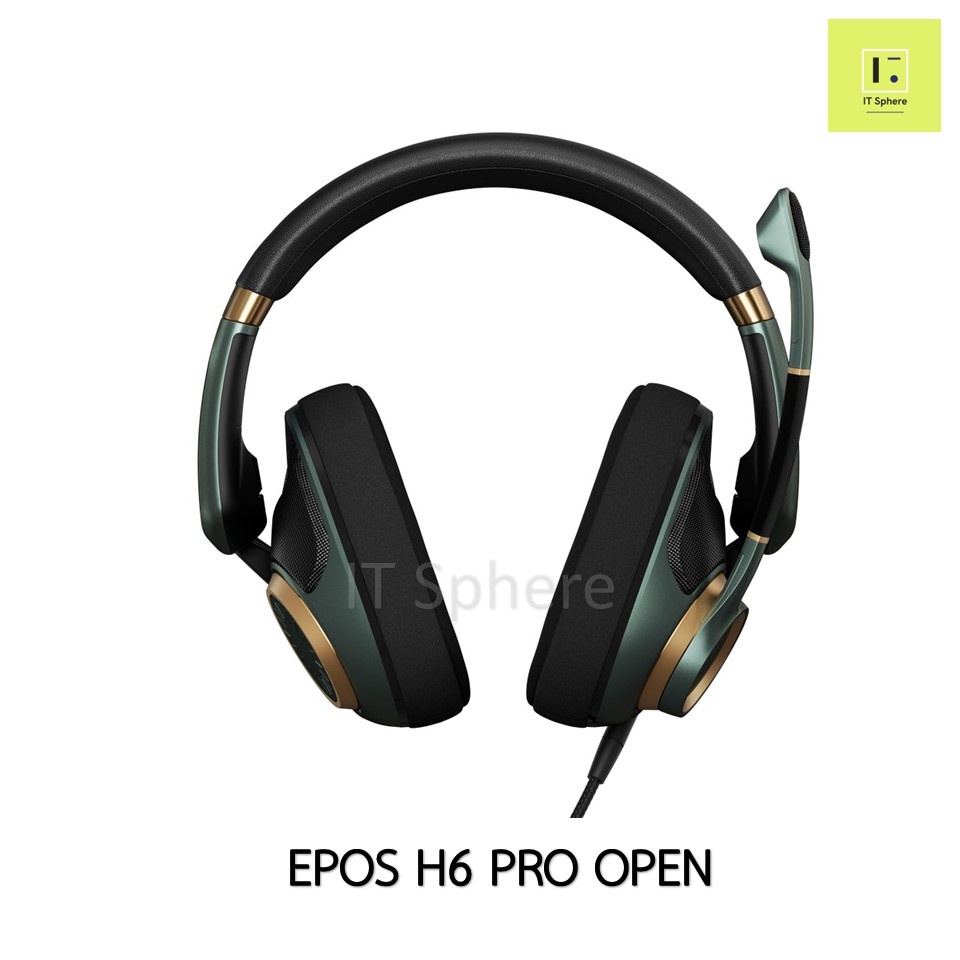 ศูนย์ไทย ประกัน 2 ปี หูฟัง EPOS H6 PRO OPEN GAMING HEADSET RACING GREEN ...