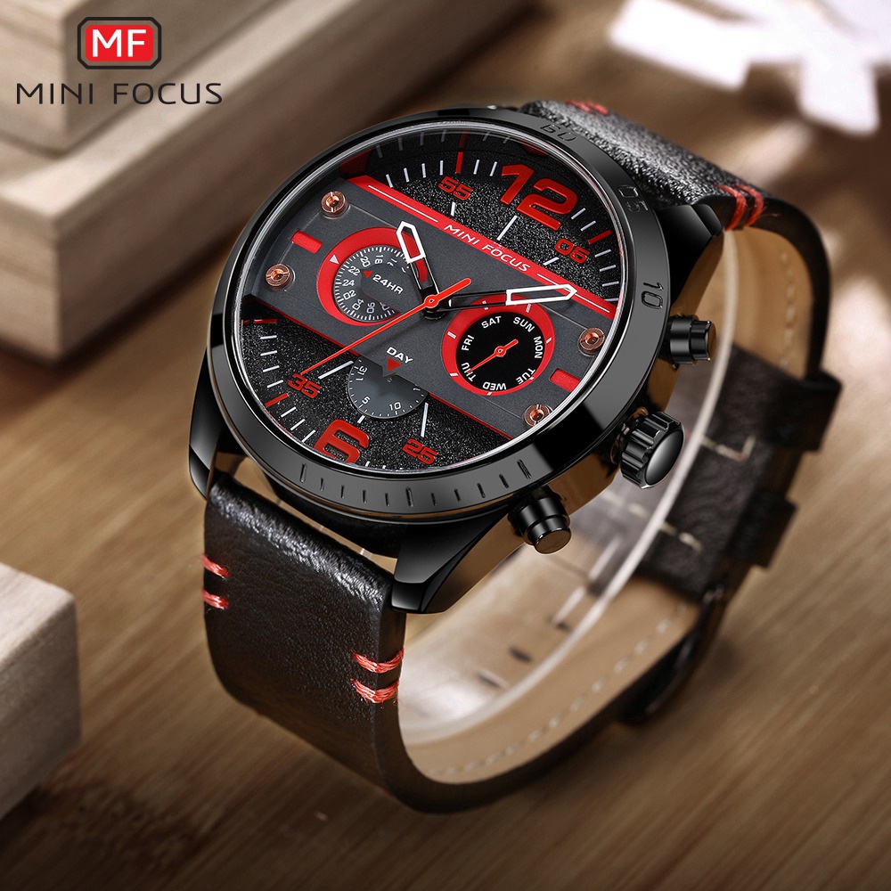MINIFOCUS MINI FOCUS MF0068G สุดหรูนาฬิกาข้อมือมียี่ห้อสำหรับ Man ...