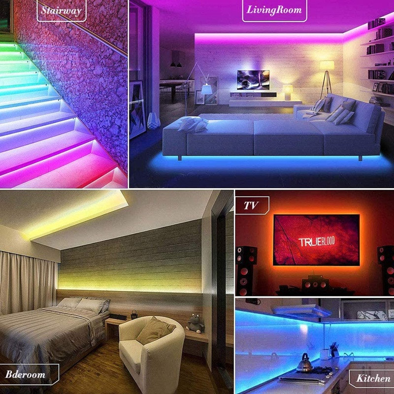ชุดไฟเส้นledไฟแต่งห้อง ไฟ Led ห้องนอน ไฟติดห้อง ไฟแต่งห้อง ไฟเส้น Rgb ไฟแต่งห้อง ไฟเส้น ไฟ