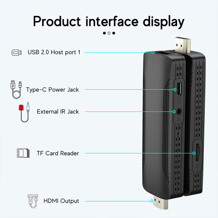TV Stick 4K WiFi Android 11.0 464GB Quad-core แอนดรอยด์ทีวีสติ๊ก ...