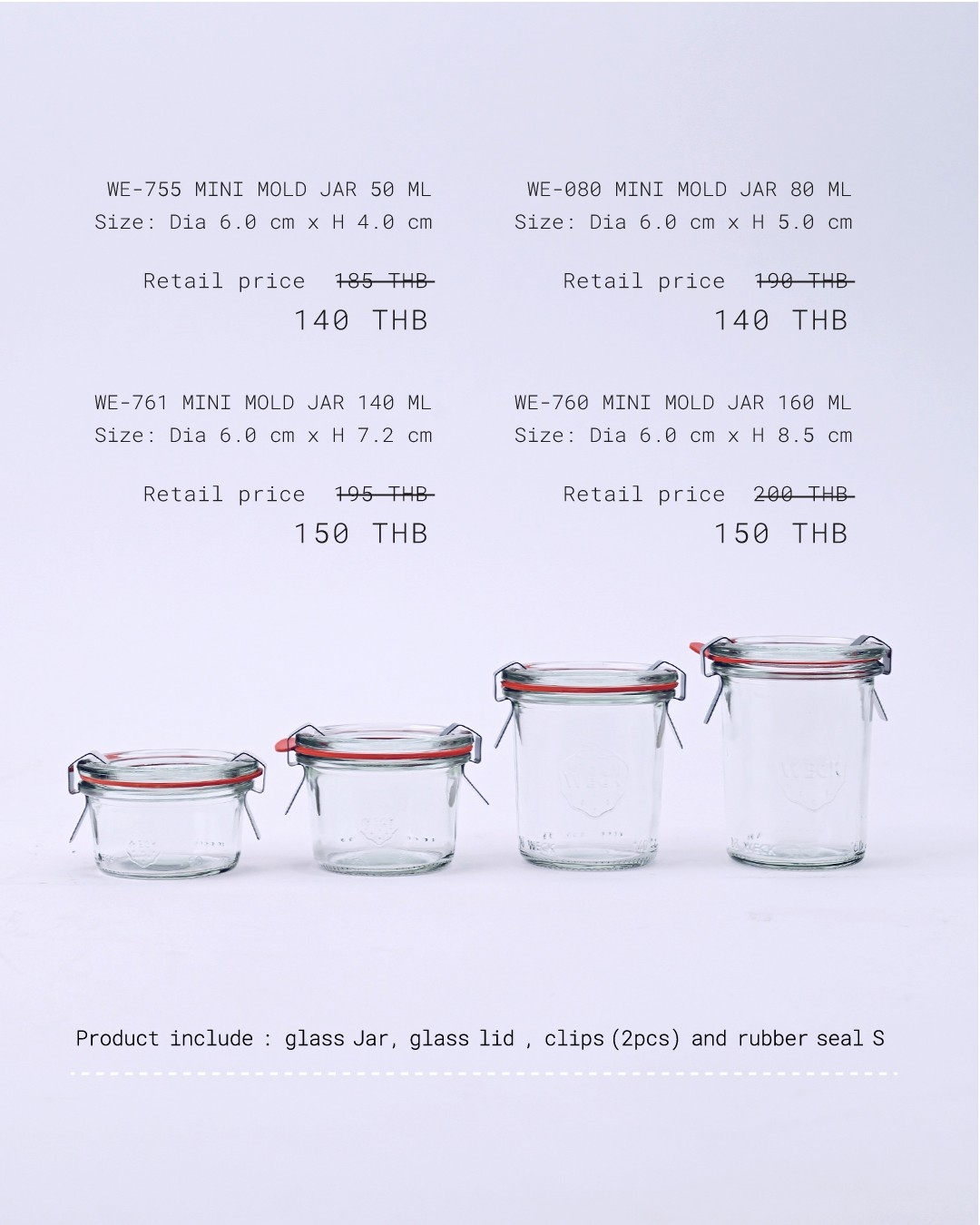 SPECIAL OFFER - WECK MOLD JAR & WITH WECK WOODEN TRAY - Kus Kus Shop ...