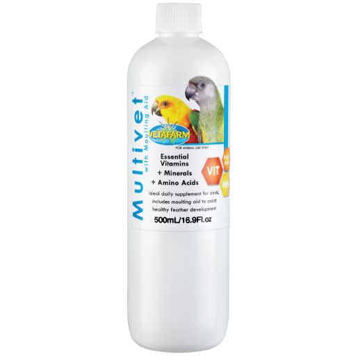VETAFARM Multivet 500ml วิตามินรวมสำหรับนก อาหารเสริมที่เหมาะสำหรับนก ...