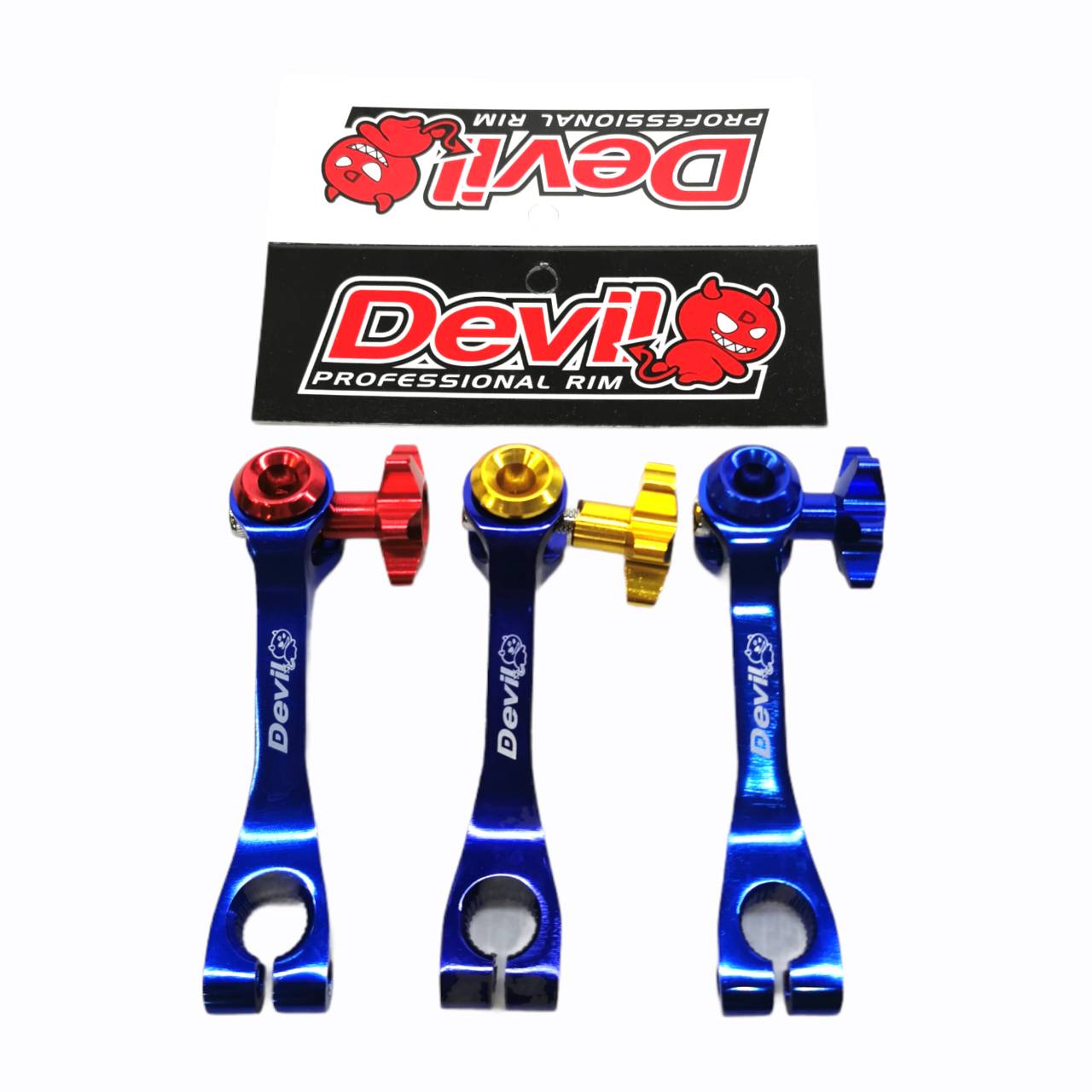 มือลิง CNC มือลิงแต่ง แบรนด์ Devil สีทูโทน โทนน้ำเงิน // น้ำเงิน - หมุดคละสี สีสวยมาก ...