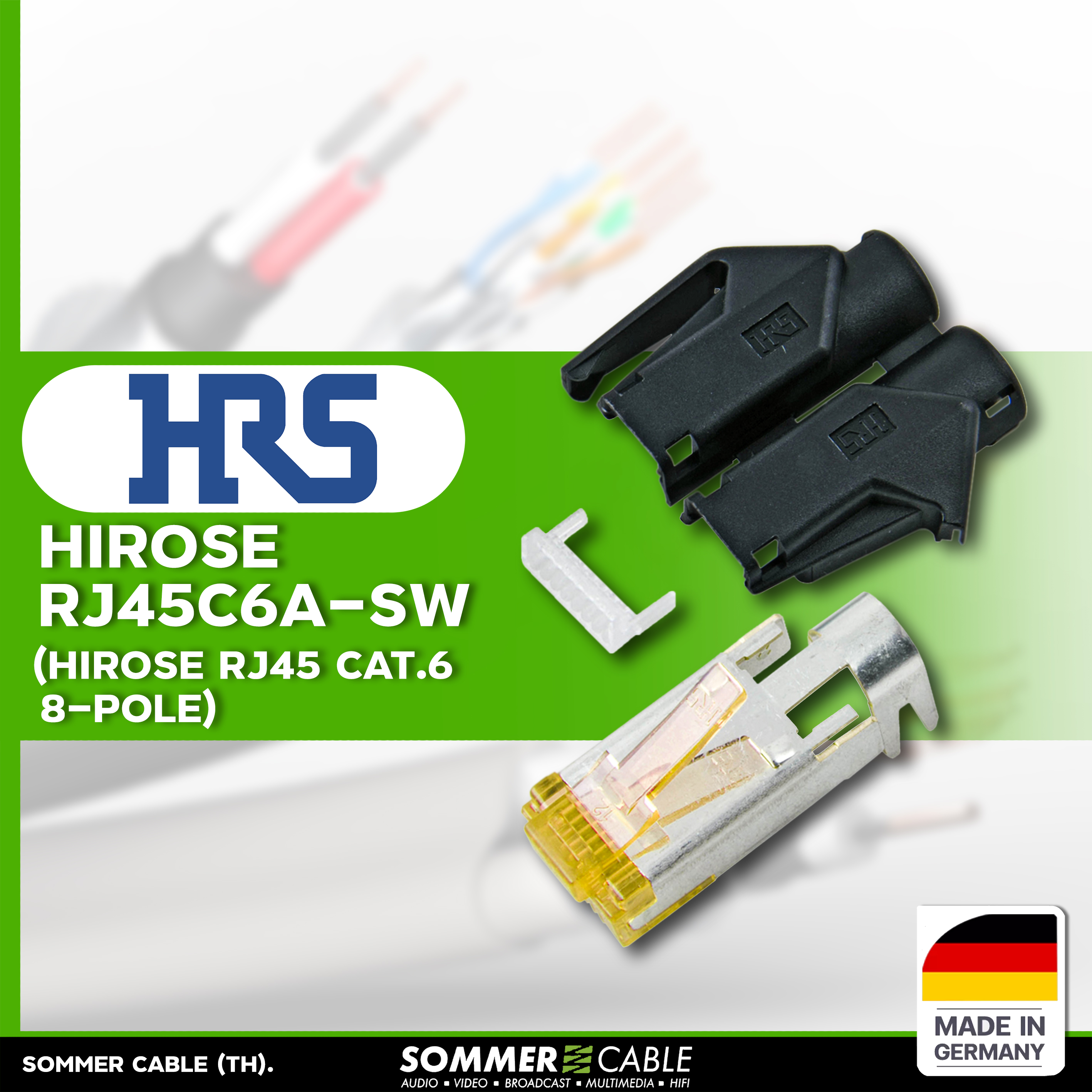 Hirose P.RJ45 CAT.6A RJ45C6A-SW 500MHz หัวปลั๊ก สายแลน คุณภาพสูง / High ...