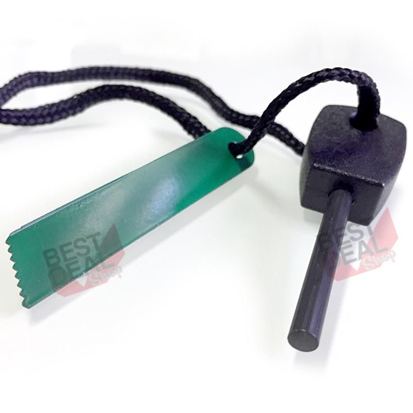 Mini Flint Striker Fire Starter แท่งจุดไฟ แท่ง magnesium รุ่น FS-Green ...