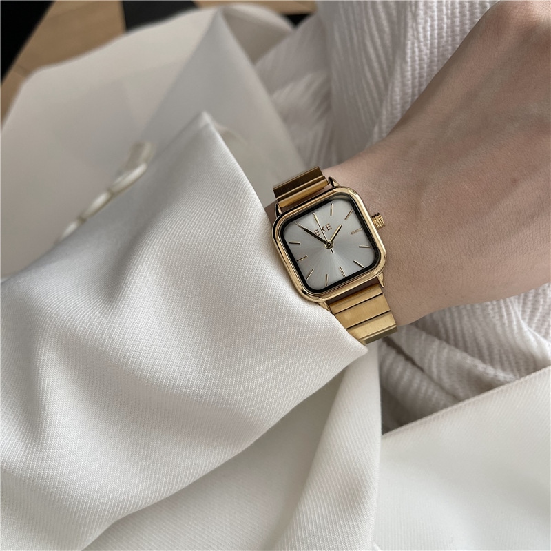 IEKE small bamboo with little square dial watches for women to restore ...