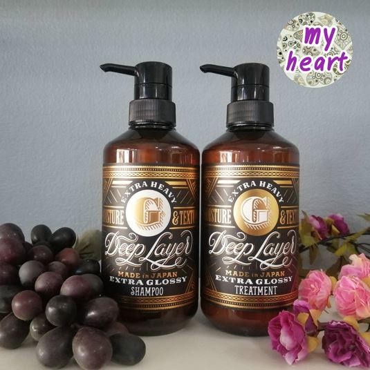 Deep Layer Extra Glossy Shampoo 500800 mlTreatment 470800 g แชมพู ทรีทเม้นท์ สำหรับผมแห้งเสีย ...