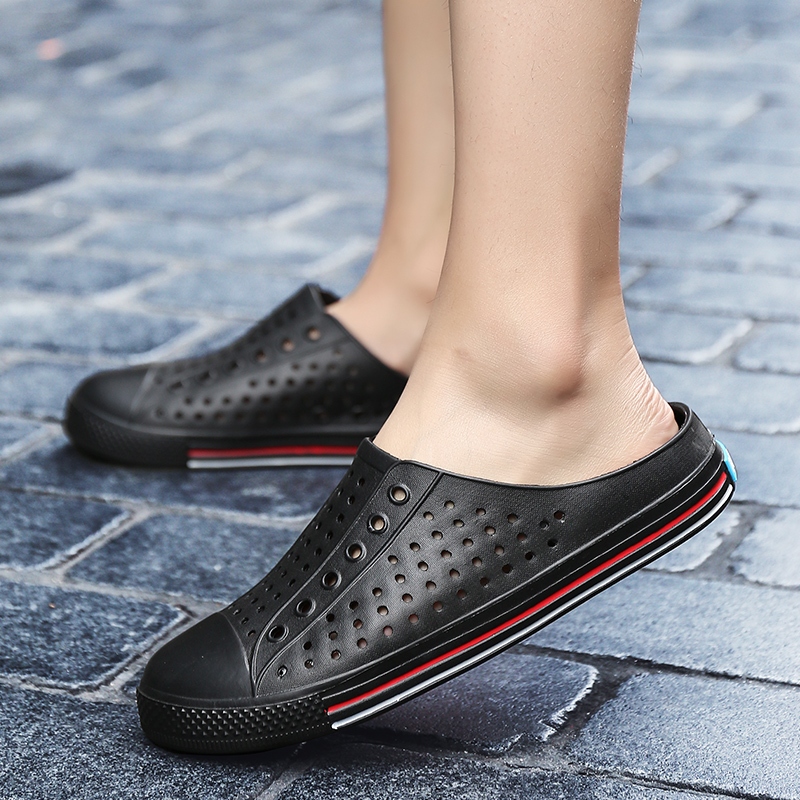 ∏ Men Jelly Shoes Summer Clogs Shoes Clogs Beach Women Slip on Solid ...