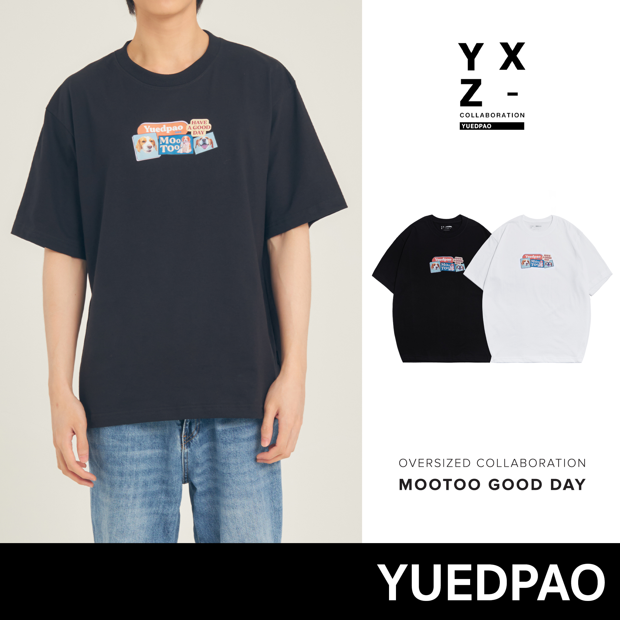 Yuedpao x Mootoo ยอดขาย No.1 รับประกันไม่ย้วย 2 ปี เสื้อยืดเปล่า เสื้อ ...