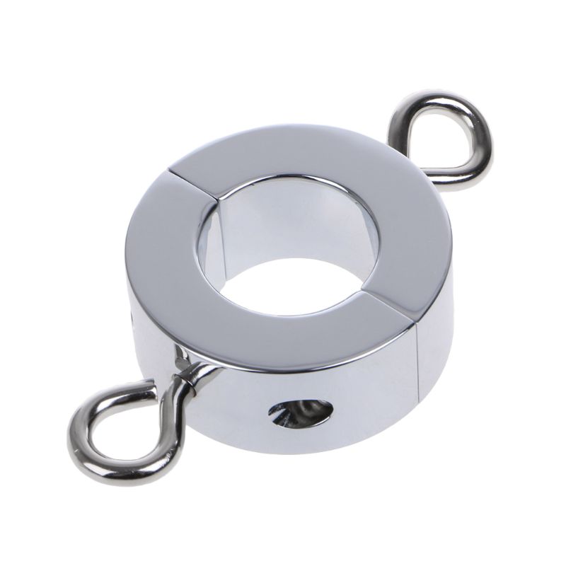 1pc Magnetic Lock Metal Scrotum Pendant Ball Stretcher Egg Weight Ring