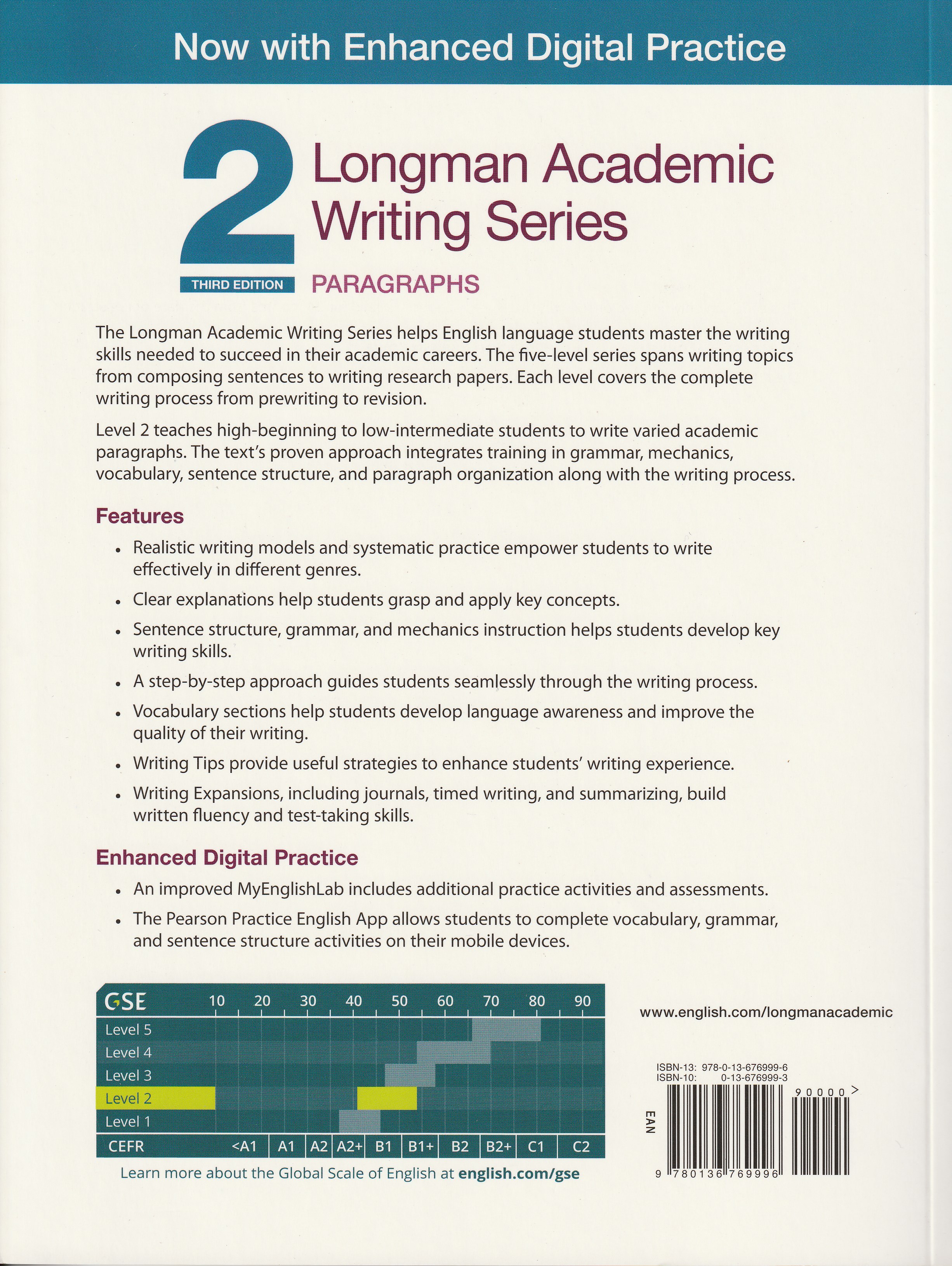 LONGMAN ACADEMIC WRITING 2PARAGRAPHS WITH APP (3ED) BY DKTODAY ...