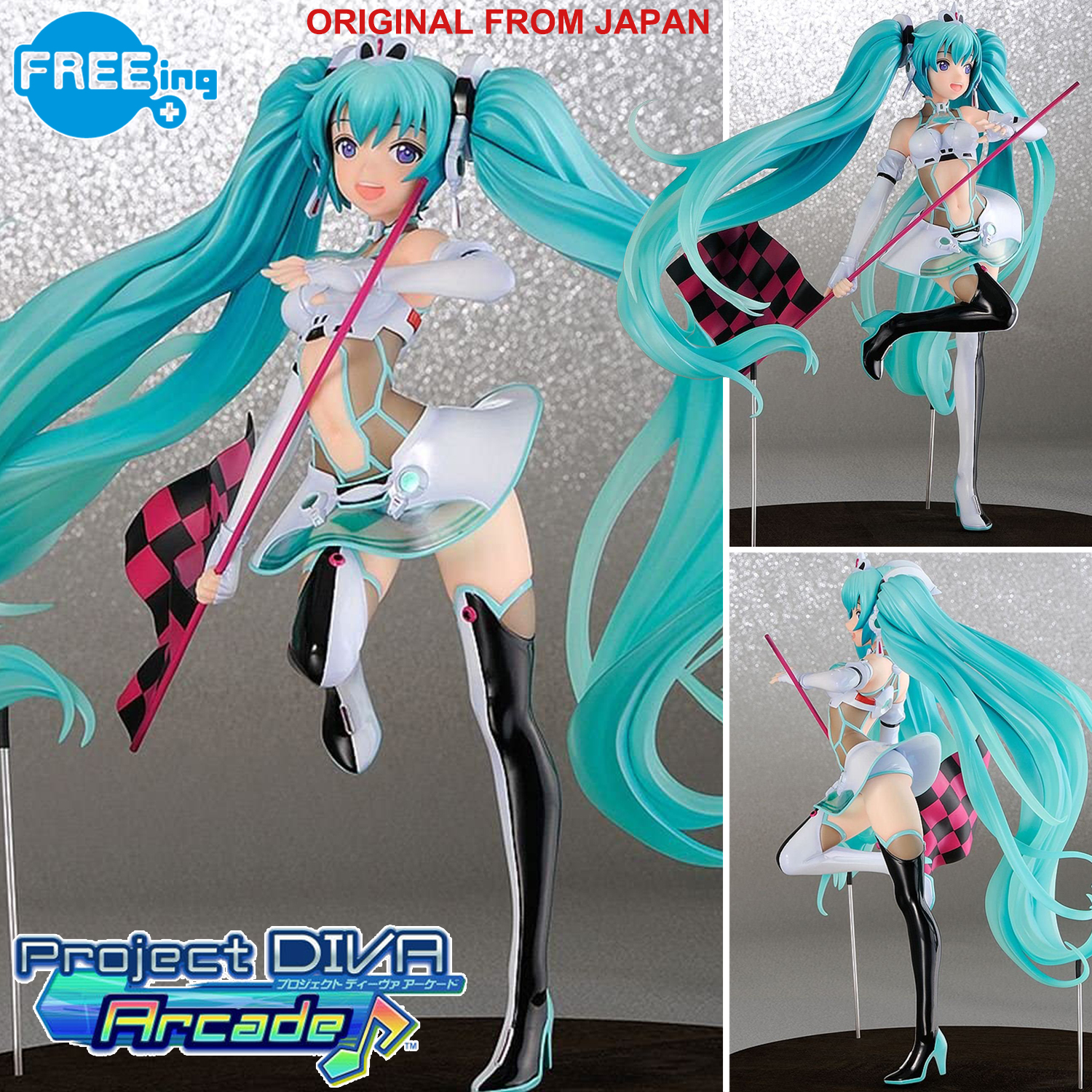 Model โมเดล ของแท้ 100% Freeing จาก Vocaloid Project Diva Racing Miku ...