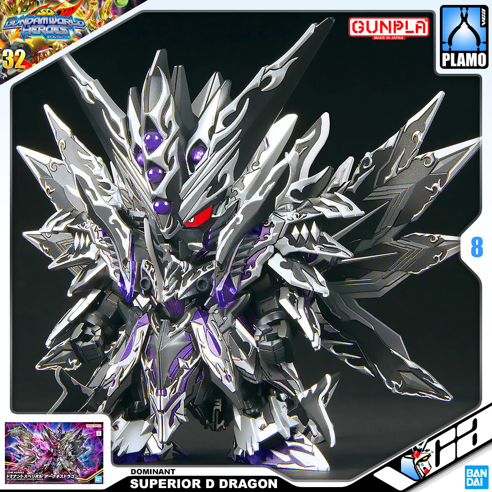 VCA ⭐️ BANDAI GUNPLA SD GUNDAM WORLD HEROES SDW DOMINANT SUPERIOR D ...