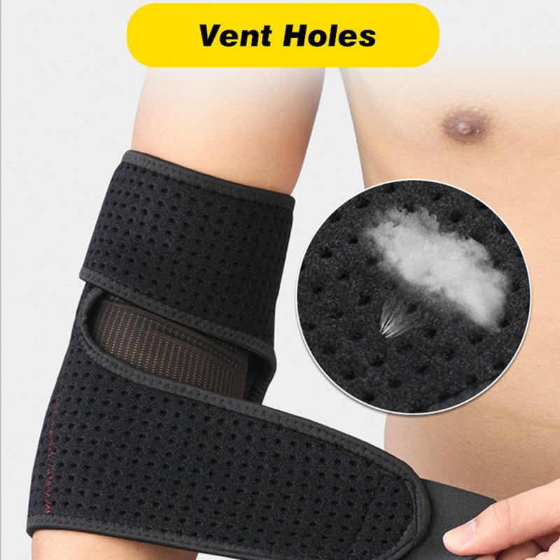 ที่พยุงข้อเข่า 1 PCS ปรับ Neoprene Elbow Brace Breathable Arm Protector ...