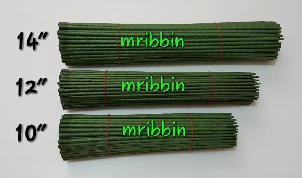 ก้านกุหลาบ ก้านดอกไม้ ก้านต้น ก้านลวด ยาว 101214 นิ้ว มัดละ 50 และ 100 ...