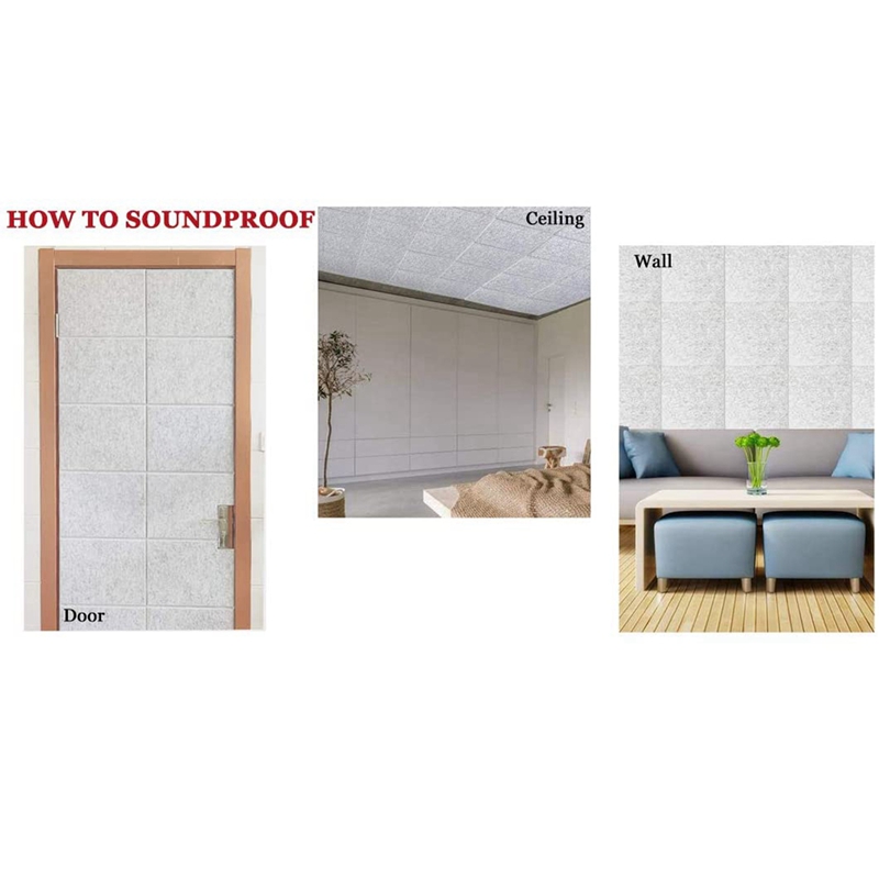 12PCS Acoustic Absorption Panel 12inch x 12inch x 0.4inch Sound Proof ...