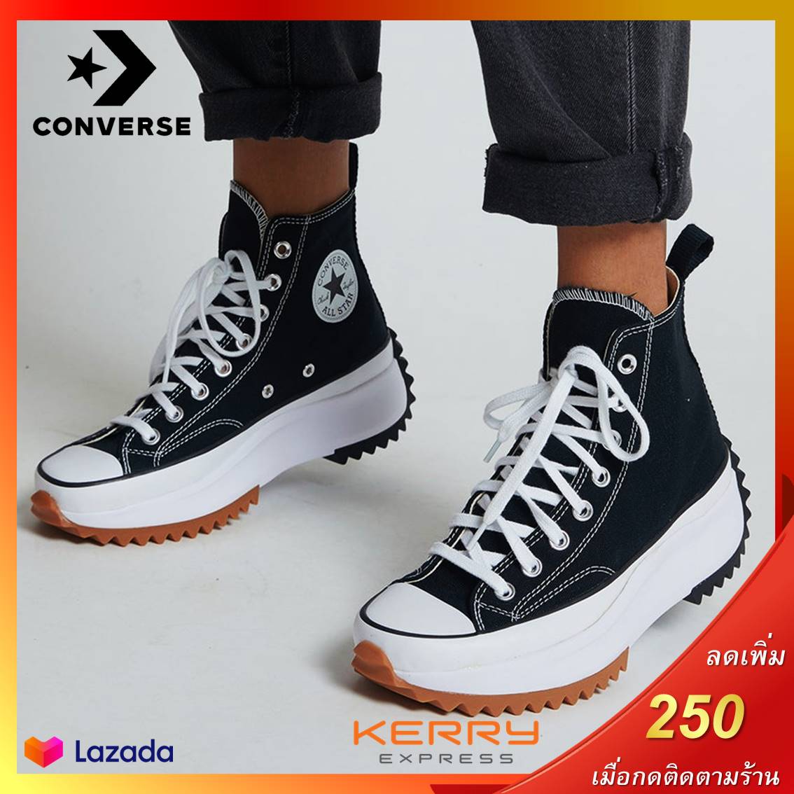 [[ ลิขสิทธิ์แท้ ]] Converse Run Star Hike Lugged- Hi - Foundational ...