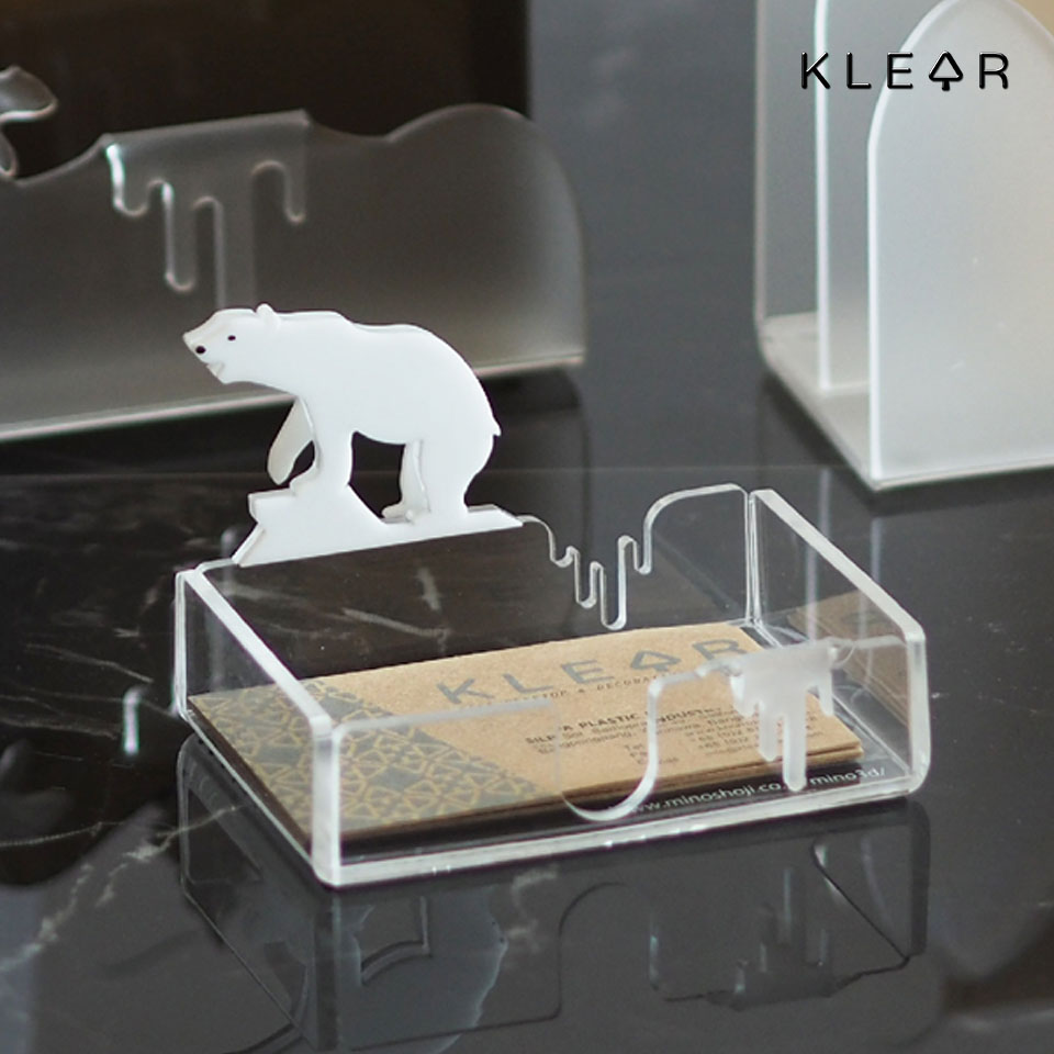 KlearObject Melting earth name card holder กล่องใส่นามบัตร ใส่กระดาษโน๊ต ของใช้บนโต๊ะทำงาน กล่อง ...