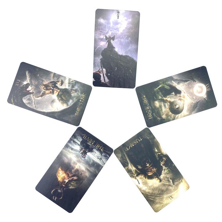 Runic Tarot Cards Fate Divination Tarot Deck Family Party Playing Board Game For Beginner ...