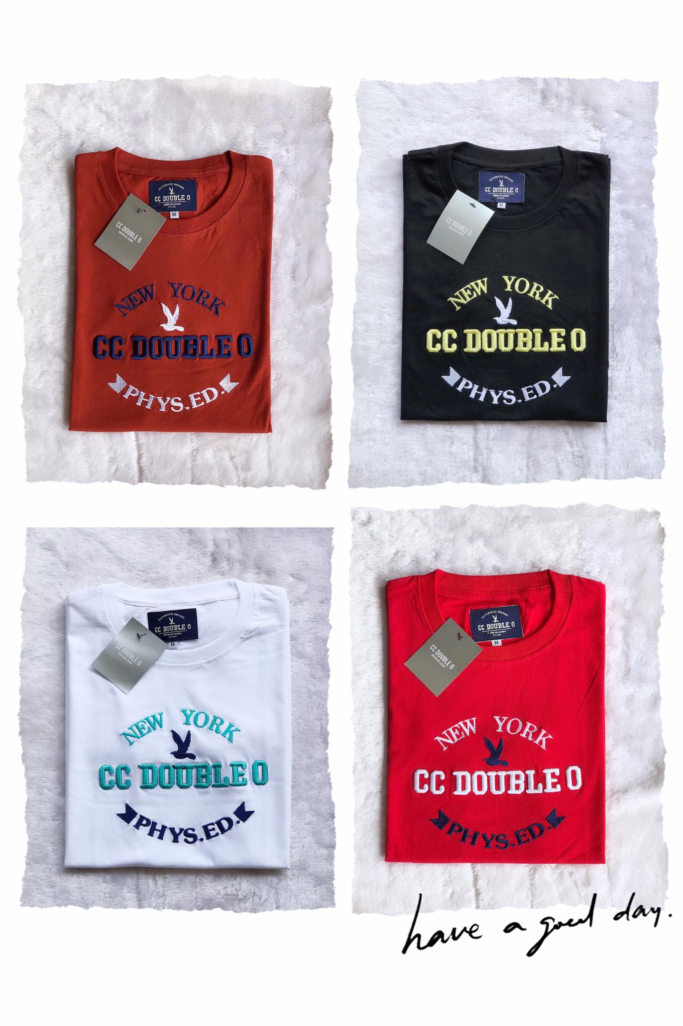 เสื้อยืดงานปัก CCOO Cotton 100% No.14 (SMLXL) - JAPAN Shop. - ThaiPick