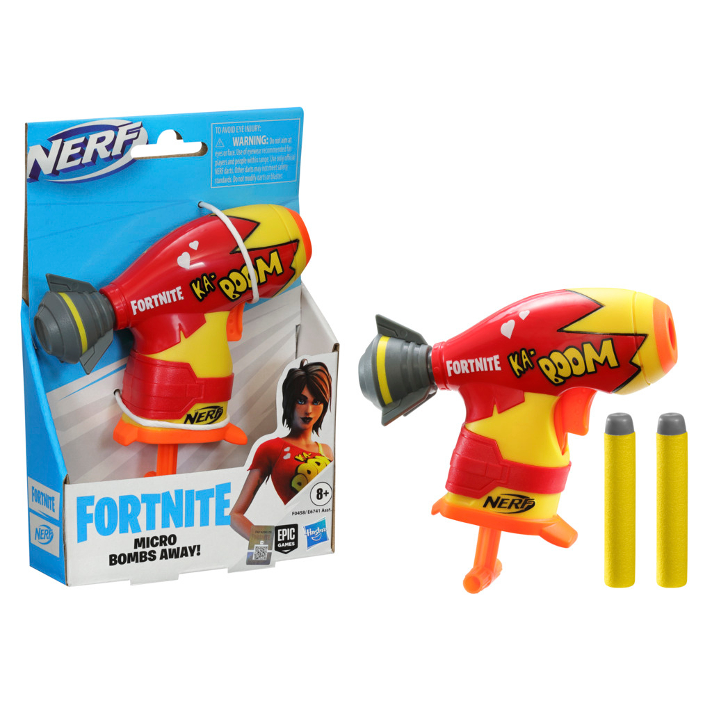 Hasbro Nerf Fortnite Micro Bombs Away Mini Dart- Fortnite Bombs Away ...