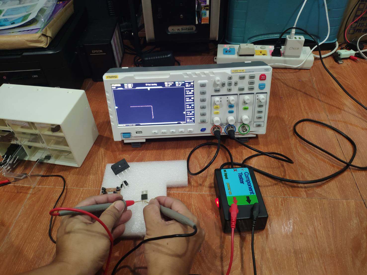 Component tester เครื่องมืออุปกรณ์เสริมใช้งานร่วมกับ Scope (ที่มี 2ชาแน ...