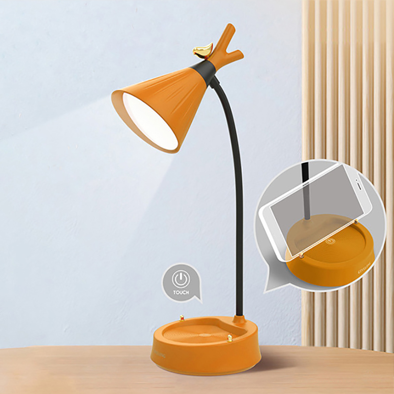 Blowing Flower LED Desk Lamp Student Bedroom Lighting Touch Reading ...