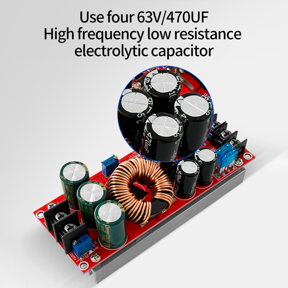 DC-DC Buck Converter 1200W Boost Step-up Power Supply Module Constant ...