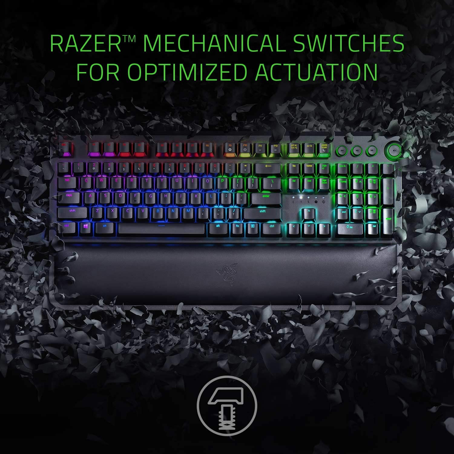 (Only English Letters)Razer BlackWidow Elite Mechanical Gaming Keyboard ...