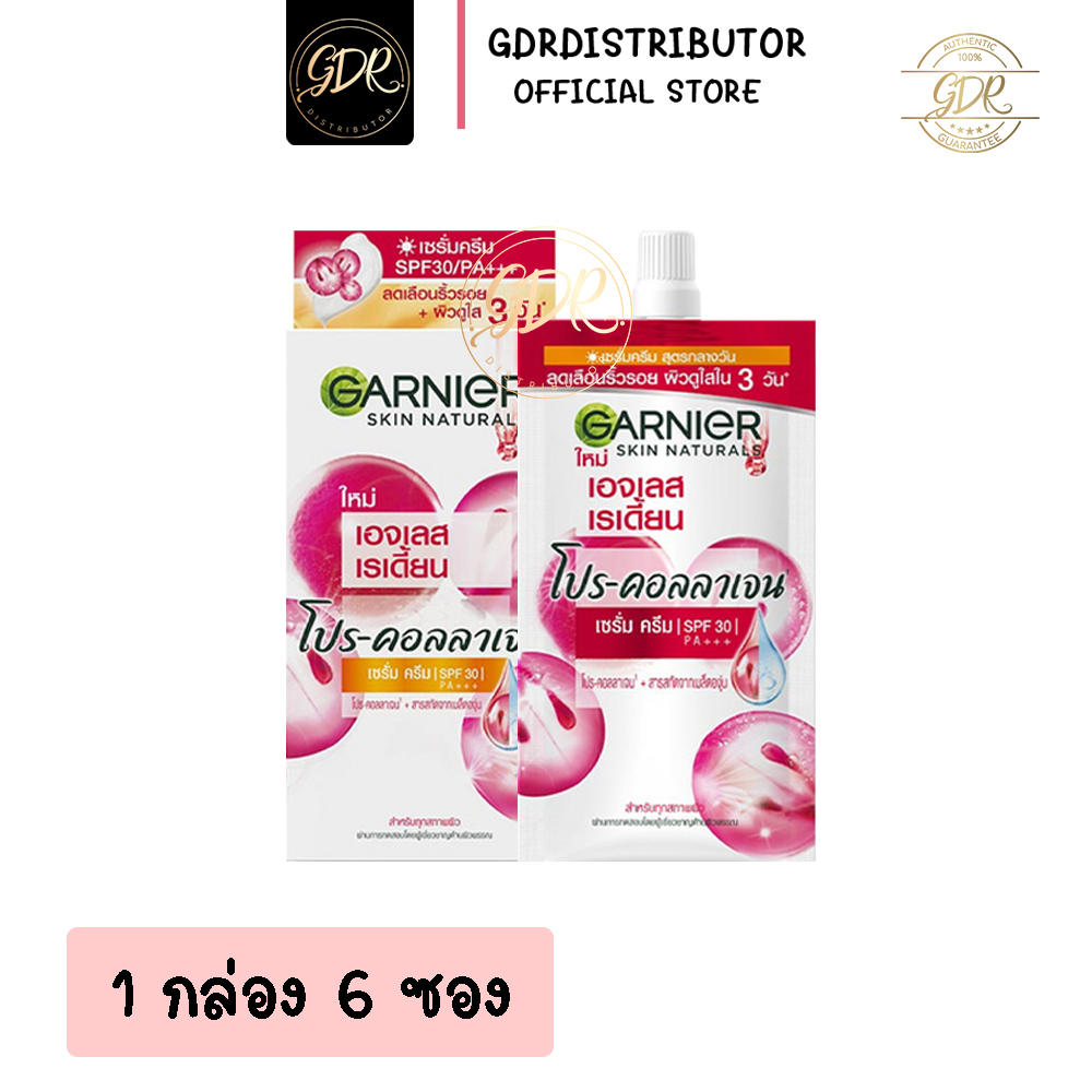 (ยกกล่อง) Garnier skin naturals ageless radiance pro-collagen serum ...