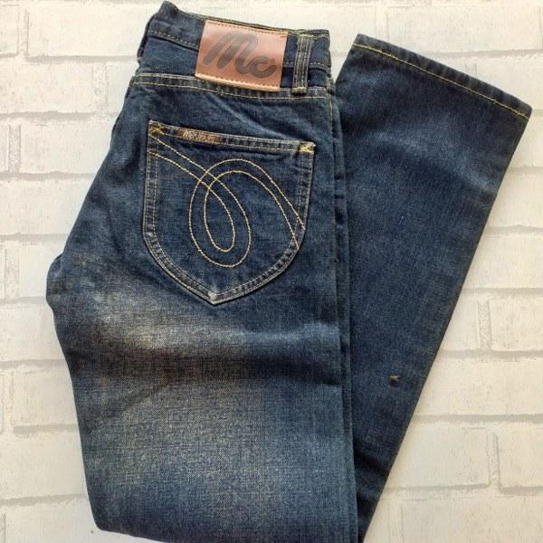 Mc Jeans กางเกงยีนส์ขากระบอกใหญ่ผ้าฟอก สี สนิม BIG SALE - Jeans note - ThaiPick