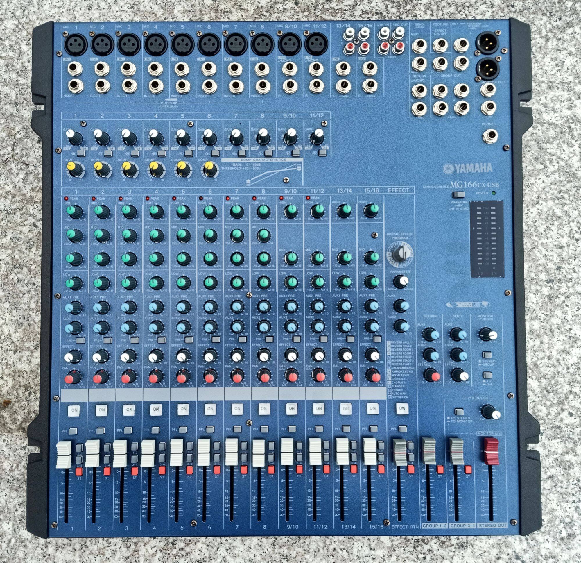 **ส่งฟรี**มิกเซอร์ YAMAHA MG166cx-USB เอ็ฟเฟคแท้ USB Audio interface ...