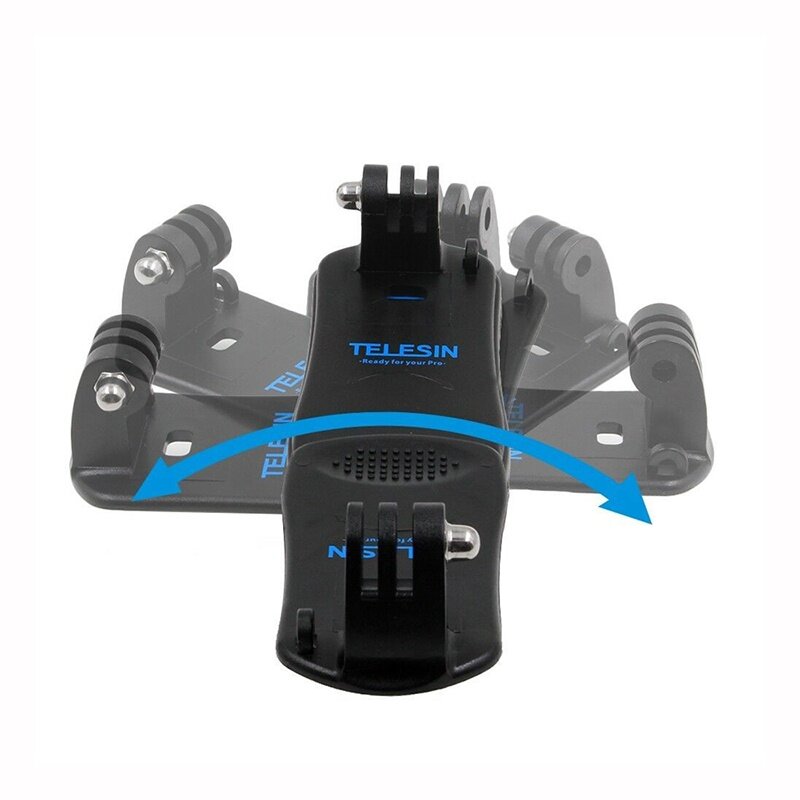 Telesin Telesin Backpack Clip GoPro Mount 360 Degree Rotary คลิปหนีบติด ...