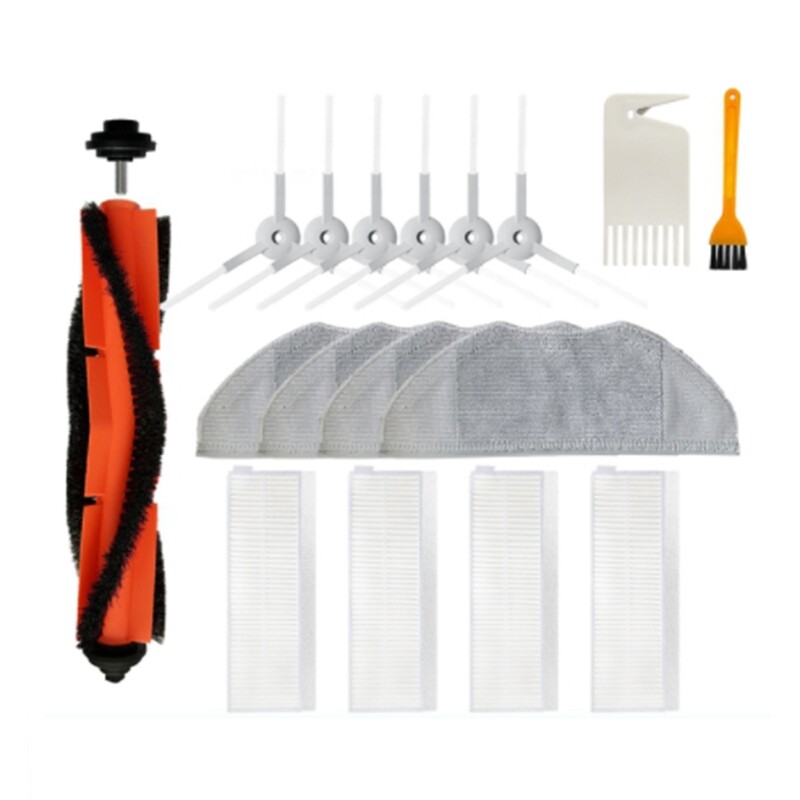 Hepa Filter Main Side Brush Mop Rag Replacement For Xiaomi Mjstg1 Mijia
