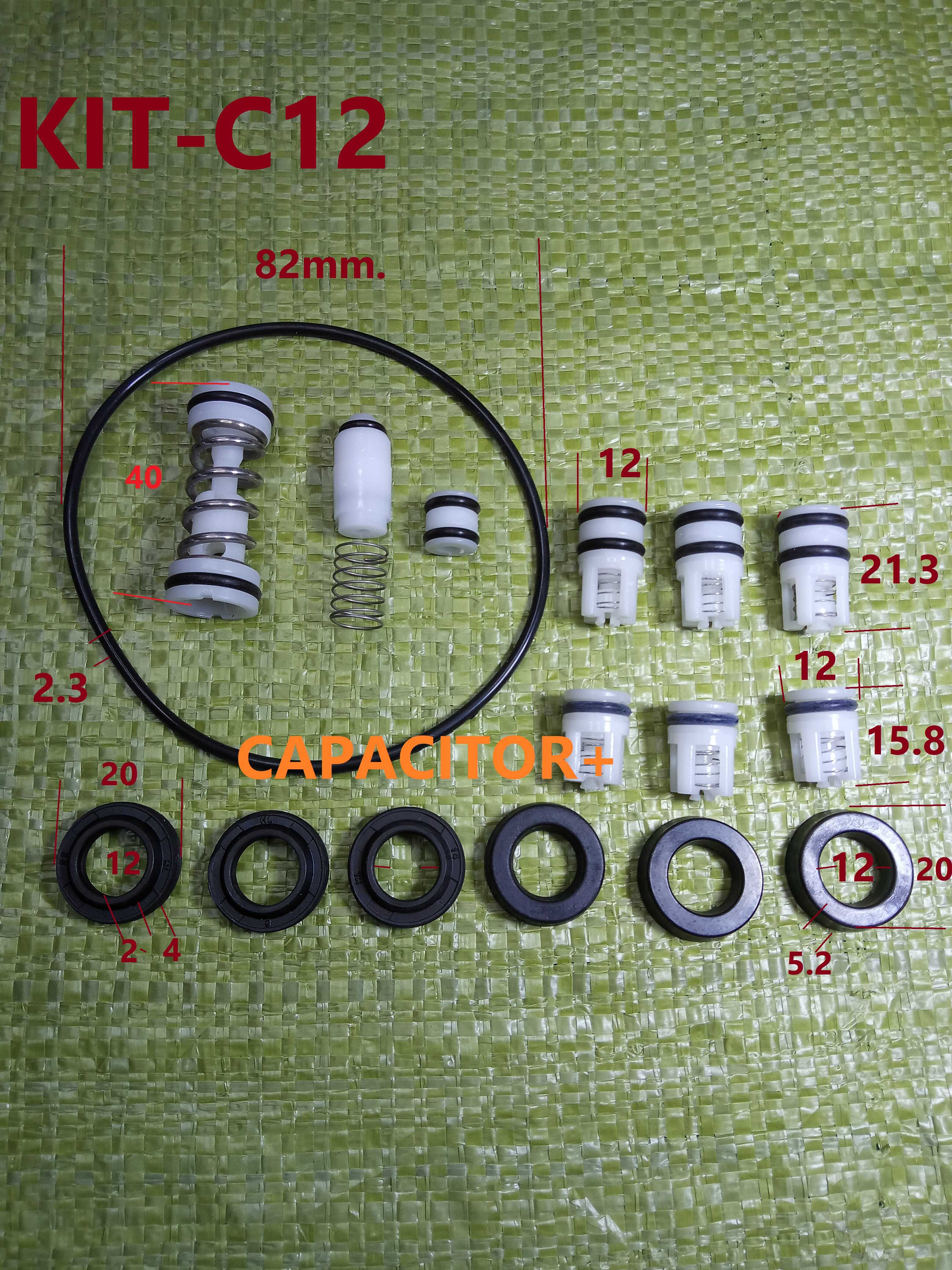 KIT-C12 ชุดวาล์ว KIT-C12 อะไหล่เครื่องฉีดน้ำแรงดันสูง | Lazada.co.th