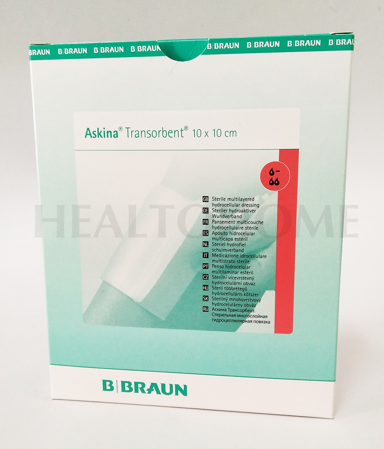 Askina Transorbent แผ่นแปะแผลกดทับ ขนาด 10x10 15x15 และ 20x20 ซม ...