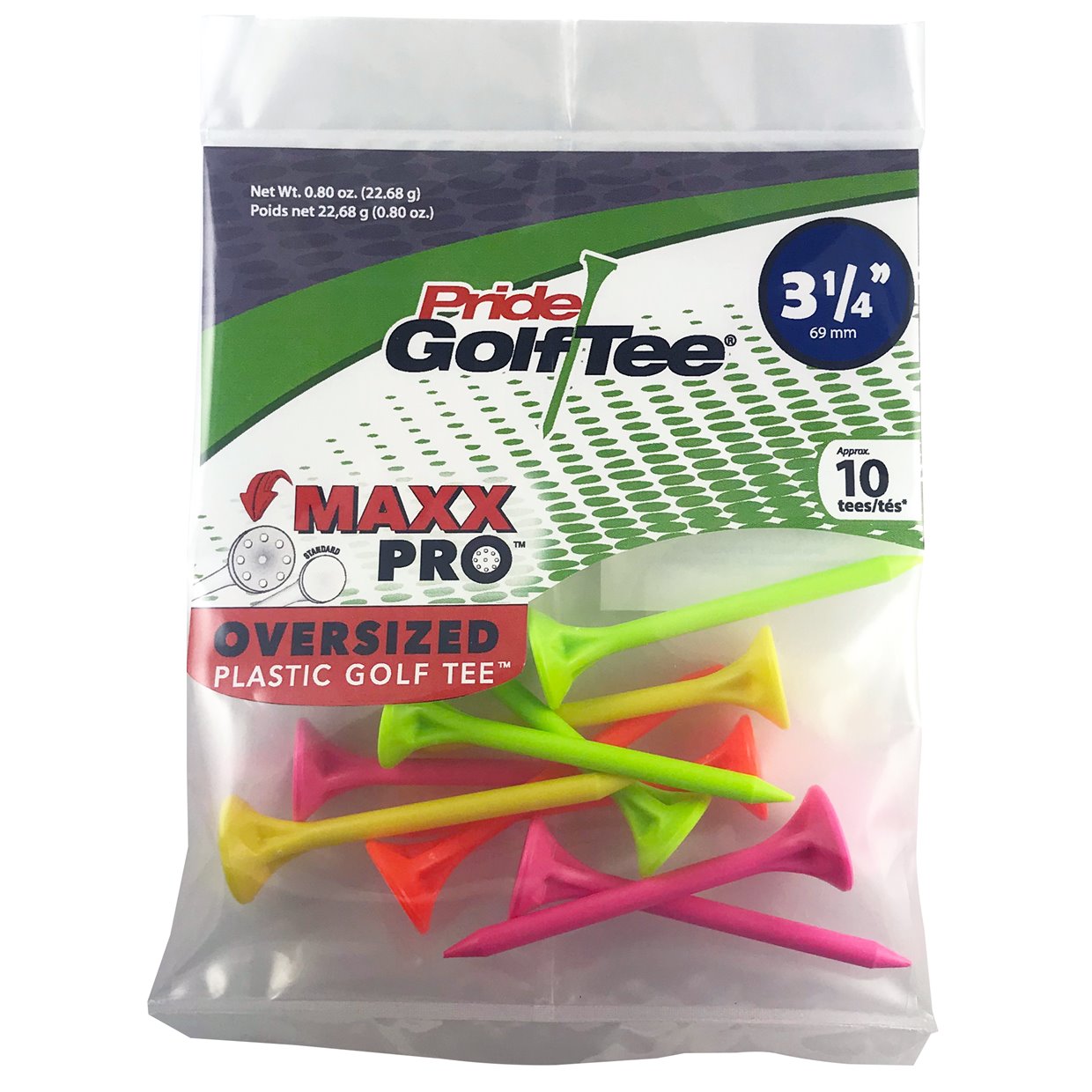 Tees Pride Golf Tee "Maxx Pro™ Oversized Golf Tee™ Neon - แมคโดนัลกอล์ฟ ...