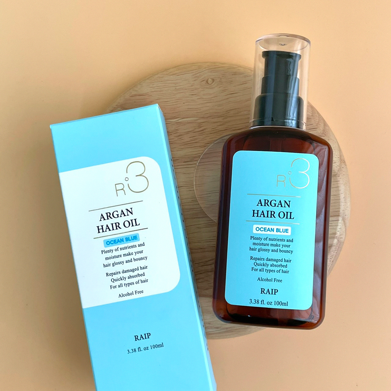 Raip R3 Argan Hair Oil 100 ml แฮร์ออยล์ สำหรับผมแห้งเสีย ครบทุกสูตร จากเกาหลี /ราอิบ Koriico ...