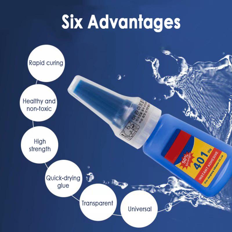 1PC 20ml 401 Super Glue Multifunction For DIY Craft PVC Glue Ceramic ...
