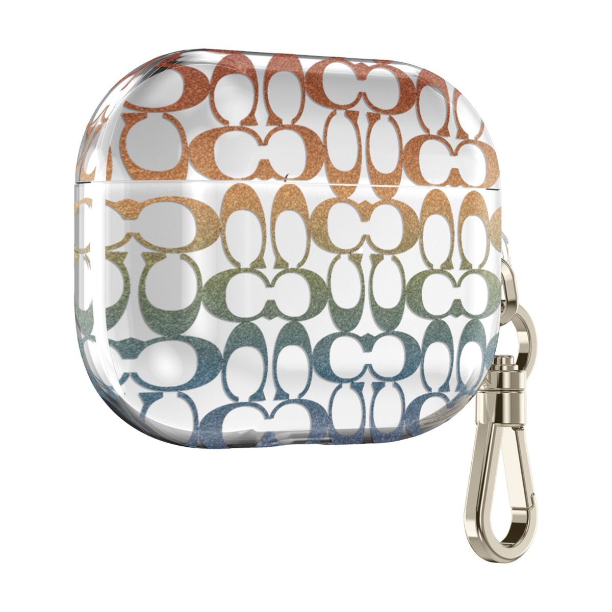 Coach Protective A Pods Pro Case Rainbow Glitter Signature/Clear เคสหู ...