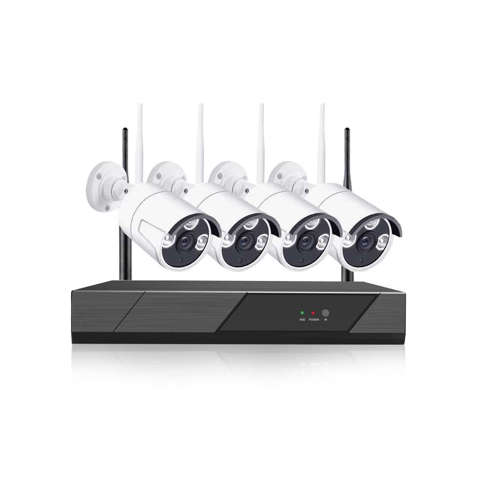 HVISION New Arrival WiFi kit ชุดกล้องวงจรปิดไร้สาย 4 CH รุ่น 4กล้อง 4 ...