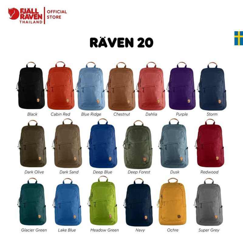 Fjallraven Kanken Raven 20 Simple design backpack Genuine leather strap ...